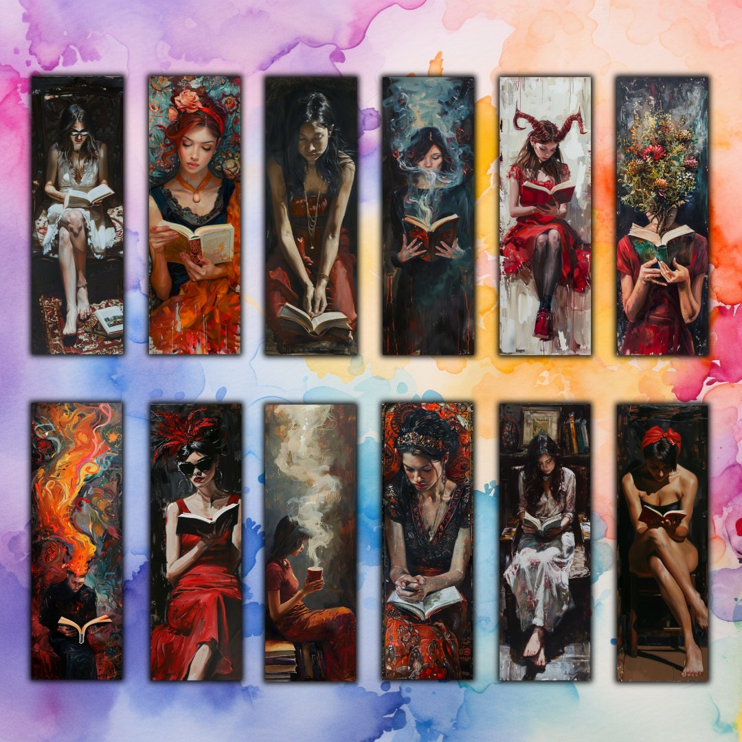 50 SPICY READER Printable Bookmarks/ Digital Bookmark/design Bookmarks ...