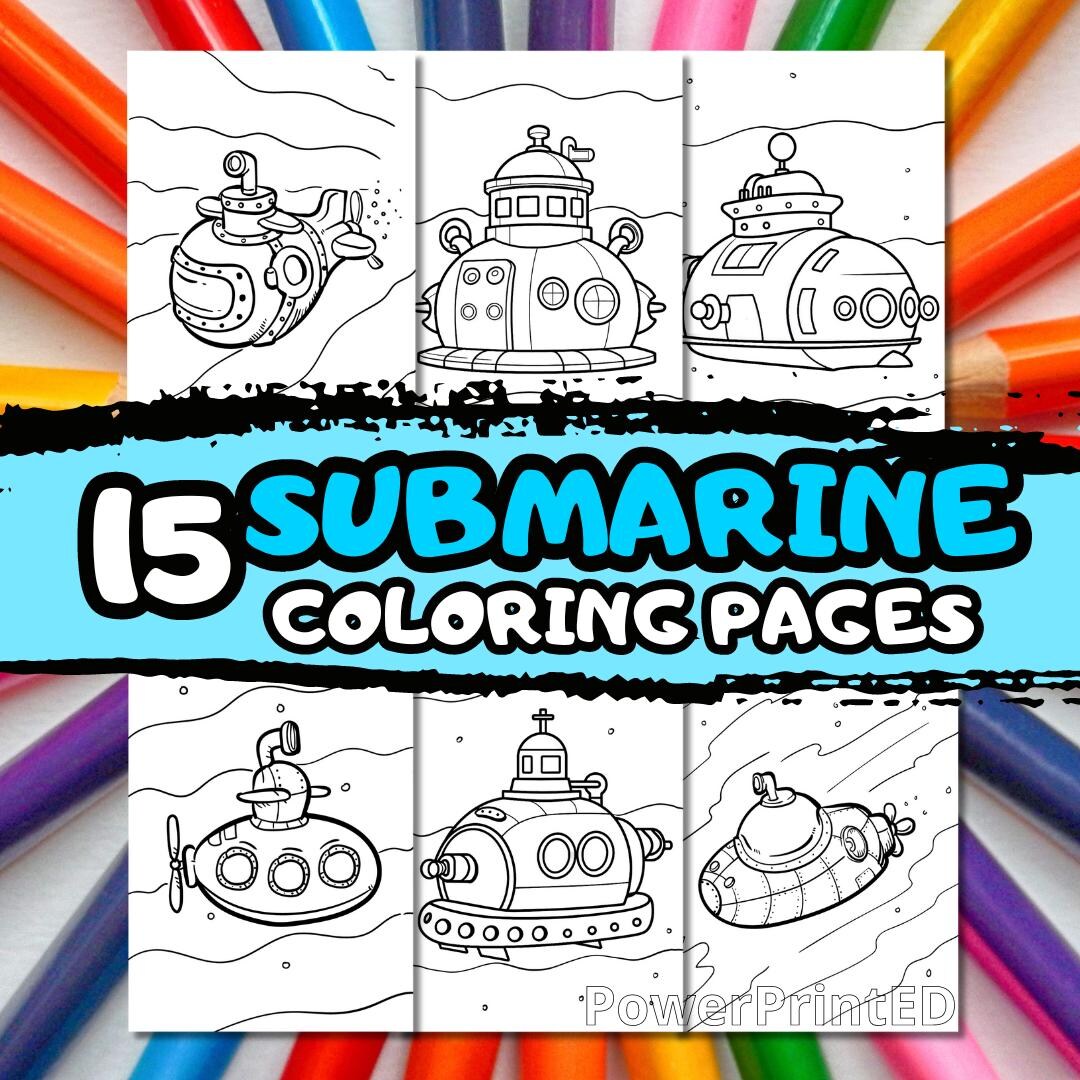 15 SUBMARINE Coloring Pages/ / Toddler Coloring Pages/ Coloring Pages ...