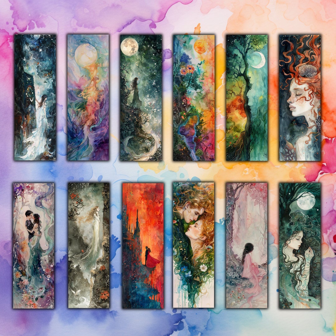 50 ROMANTIC Printable Bookmarks/ Digital Bookmark/love Bookmarks ...