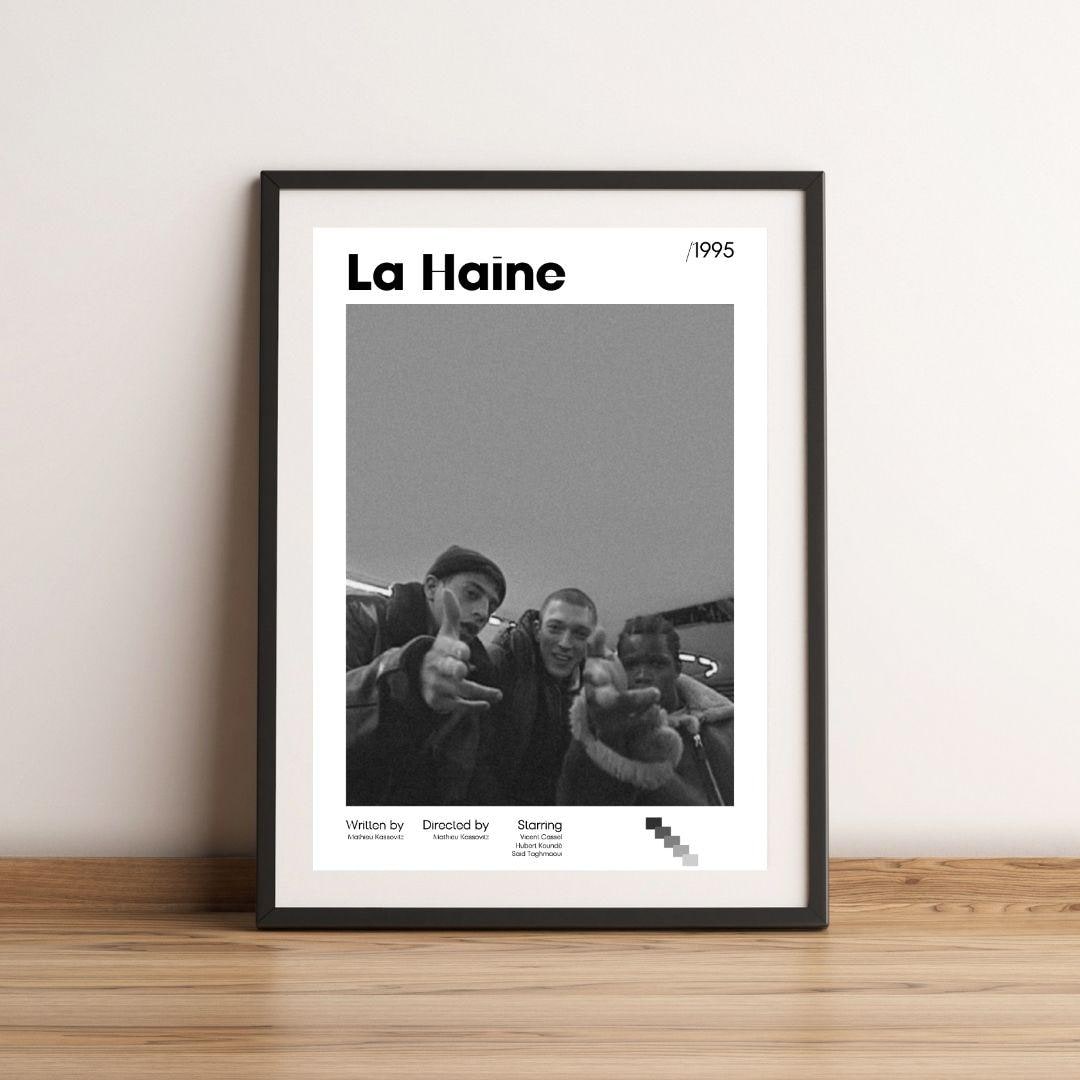 La Haine Movie Poster, La Haine Poster Print, La Haine Wall Decor ...