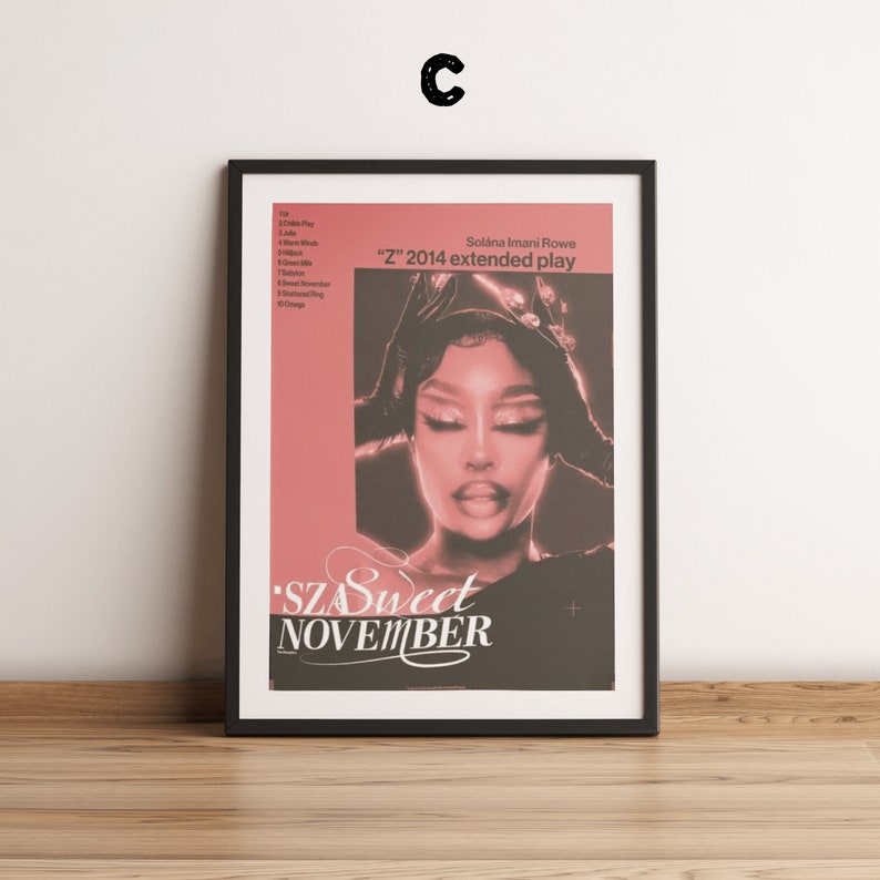 Sza Poster Prints Sza Posters Sza Merch Sza Ctrl Sza Sos Classic Retro ...