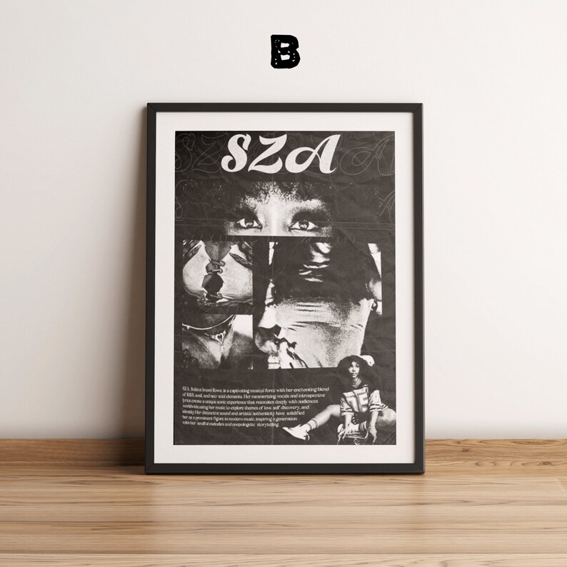 Sza Poster Prints Sza Posters Sza Merch Sza Ctrl Sza Sos Classic Retro ...
