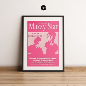 Mazzy Star Poster Prints Mazzy Star Posters Mazzy Star Merch Fade Into ...