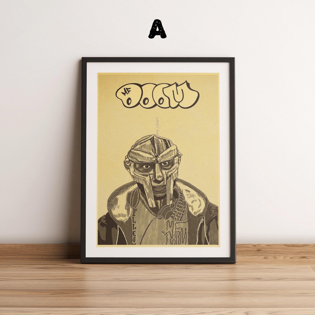 MF Doom Poster Prints MF Doom Posters MF Doom Merch Mf Doom Mask Poster ...