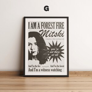 Mitski Poster Prints Mitski Posters Mitski Merch My Love is Mine All ...