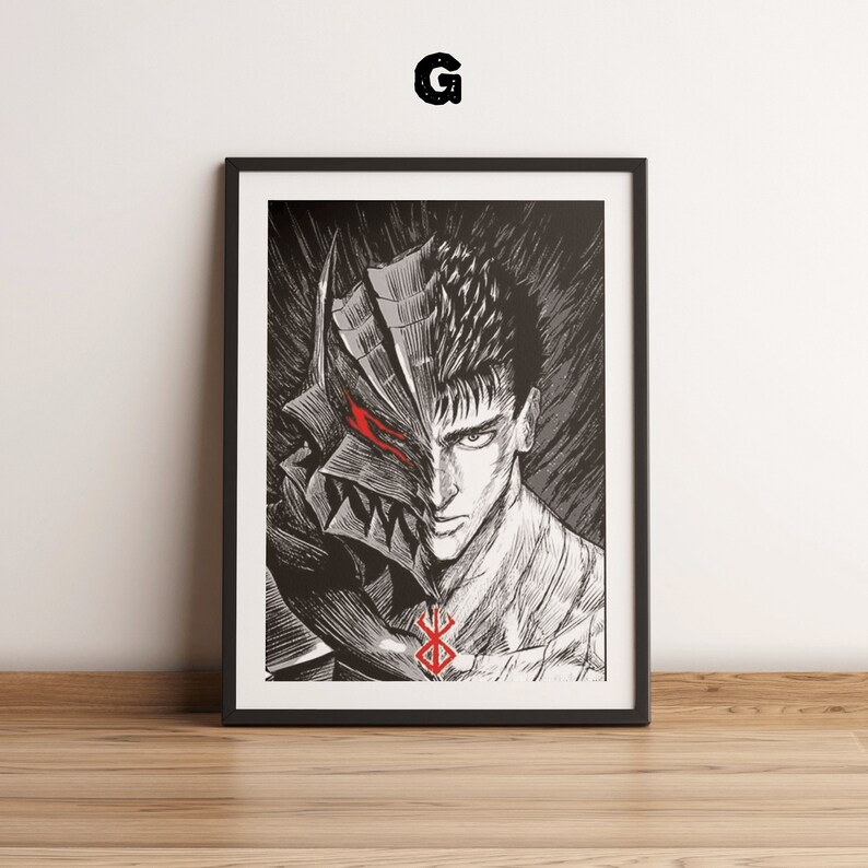 Berserk Poster Prints Berserk Anime Posters Berserk Merch Classic Retro ...