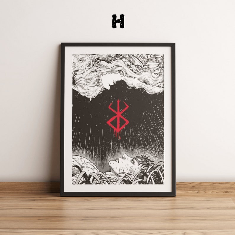 Berserk Poster Prints Berserk Anime Posters Berserk Merch Classic Retro ...
