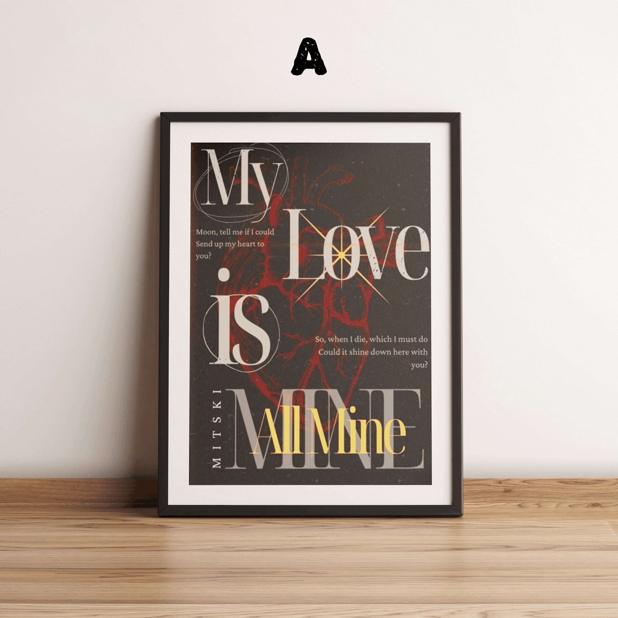 Mitski Poster Prints Mitski Posters Mitski Merch My Love is Mine All ...