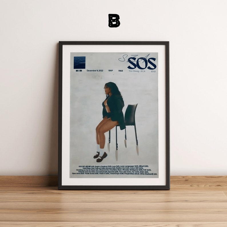 Sza Poster Prints Sza Posters Sza Merch Sza Ctrl Sza Sos Classic Retro ...