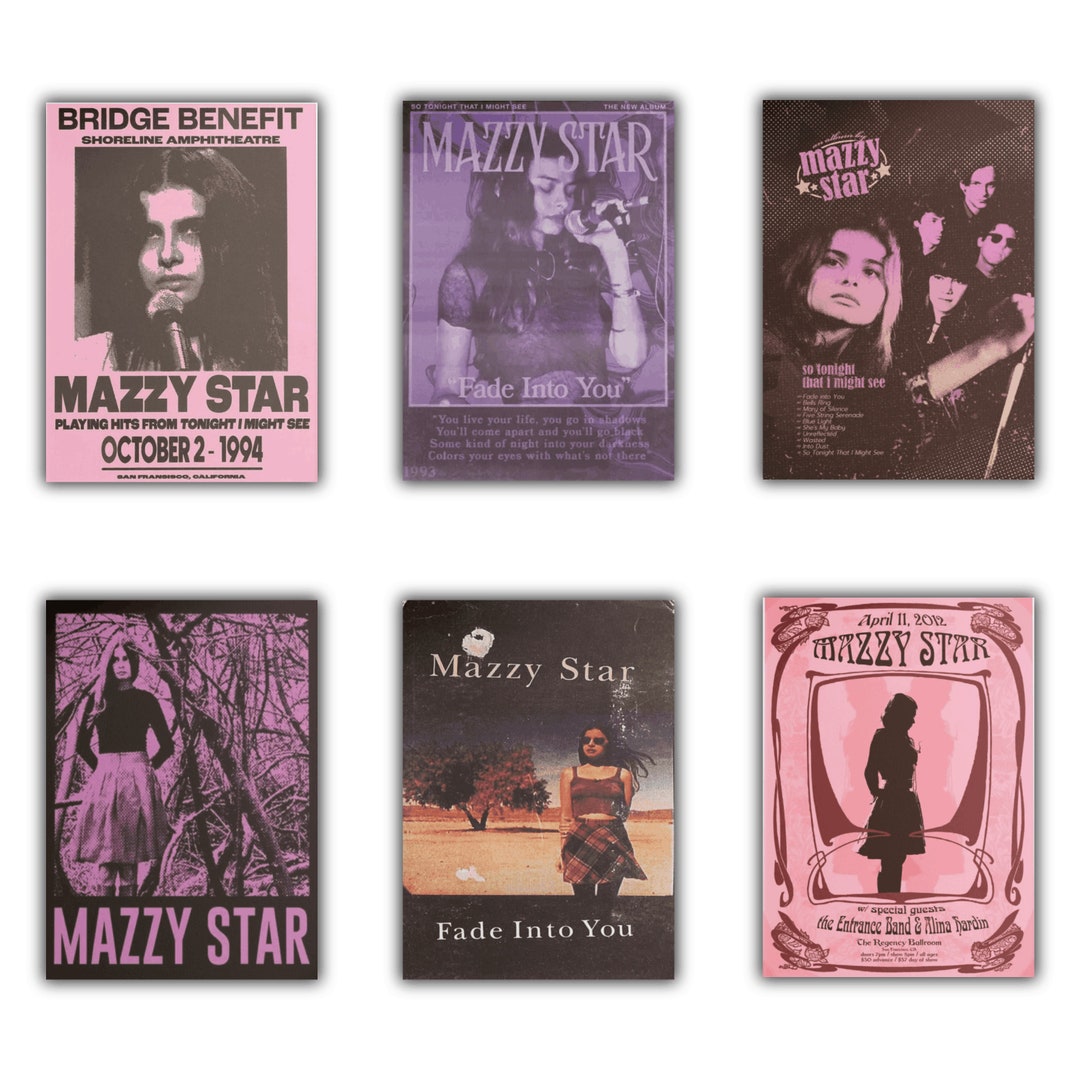 Mazzy Star Poster Prints Mazzy Star Posters Mazzy Star Merch Fade Into ...
