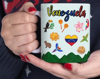 Venezuela Souvenir Ceramic Coffee Mug, Ideal Venezuelan Gift for Any ...