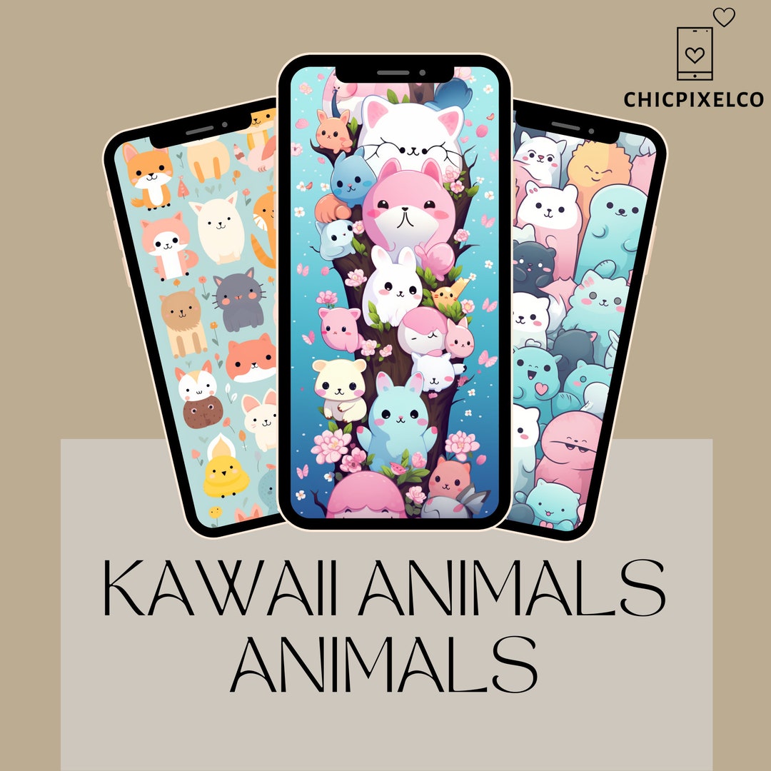 Cute Cat Kawaii Wallpaper 20 Pack, Pink Kawaii Wallpaper, Screensaver ...