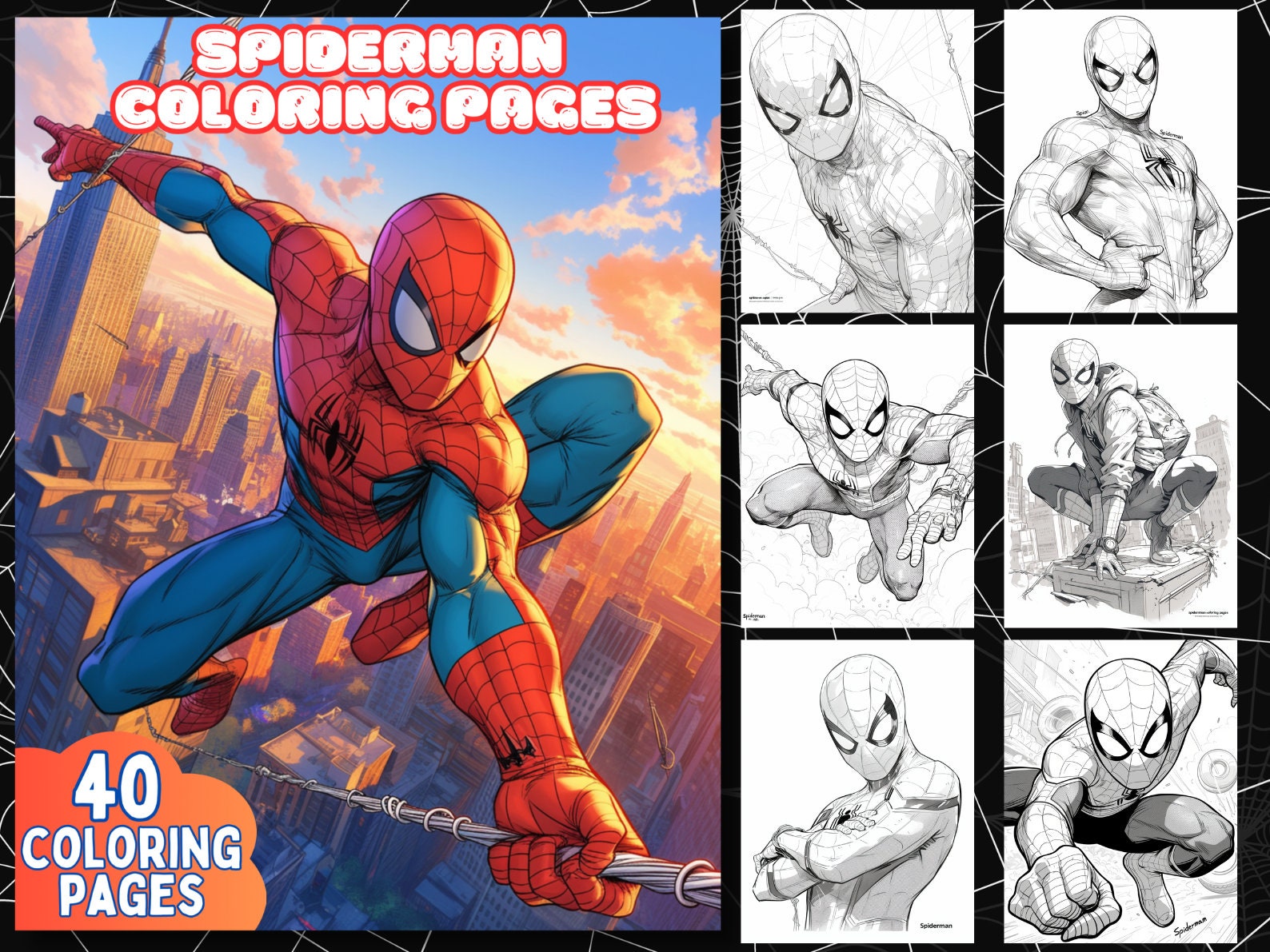 Spiderman Coloring Pages, Kids Activities, Spiderman Printable Coloring ...