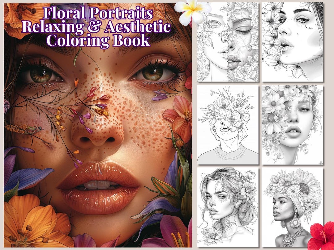 Flower Girl Coloring Girls Coloring Pages Adult Coloring Book Flower ...