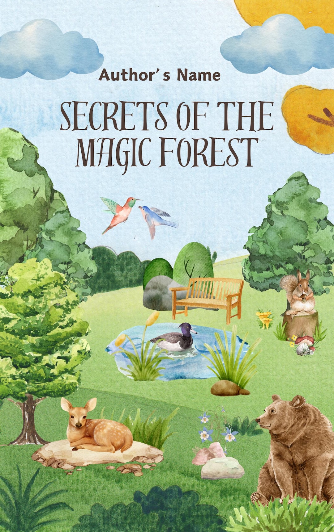 CHILDREN BOOK Template. 15 Pages Template for Children's Story Book ...