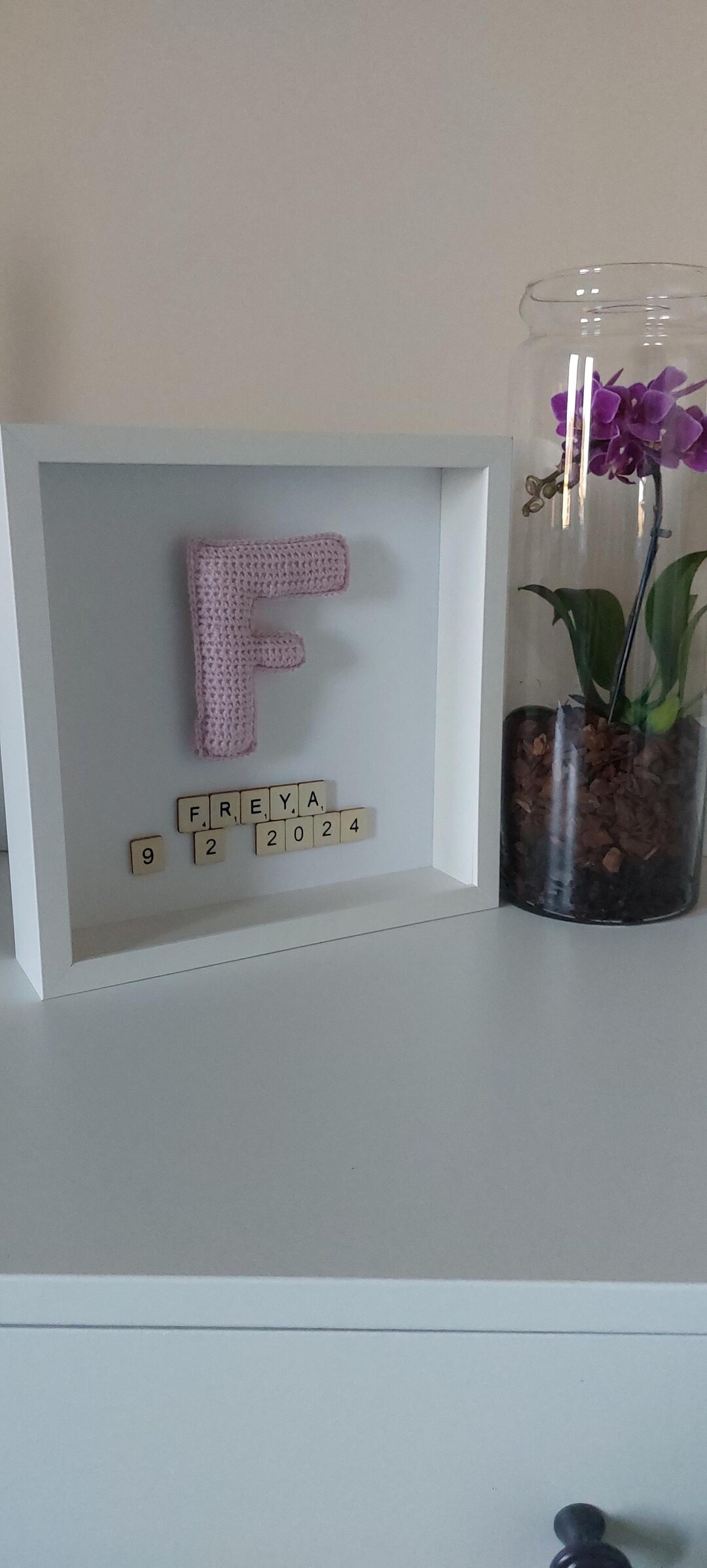 Personalized Letter in Frame – Baby Shower, Christening & Special ...