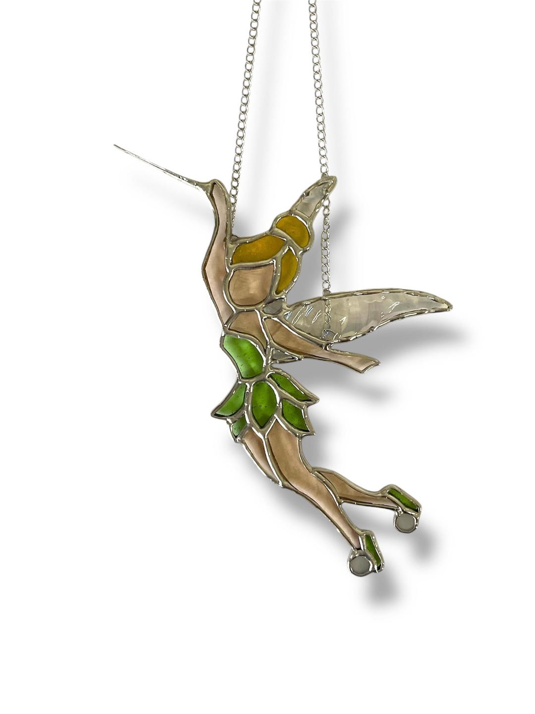 Tinkerbell, Stained Glass Tinkerbell Sun Catcher Window Hanging - Etsy