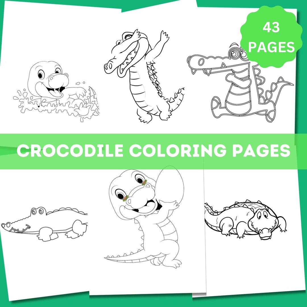 43 Printable Crocodile Coloring Pages for Kids Delightful Sheets for ...
