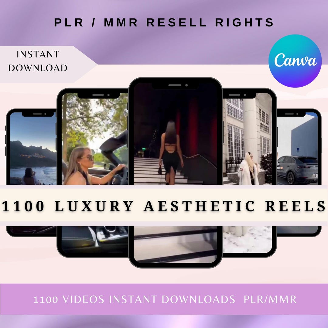 1100+ Luxury Women’s Aesthetic Reels With Ready-to-use Content: Digital ...