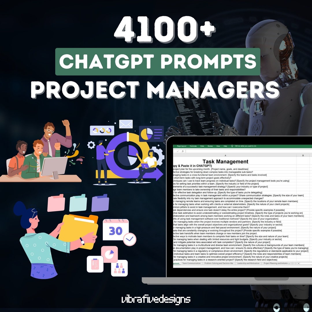 4100 Chatgpt Prompts for Project Managers Team Communication Problem ...