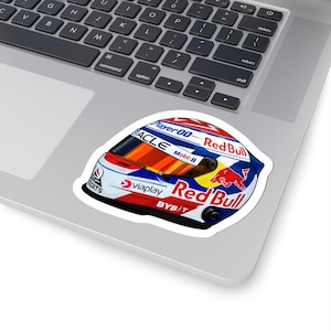 Max Verstappen F1 Formula One Helmet Sticker - Racing Fans Gift ...