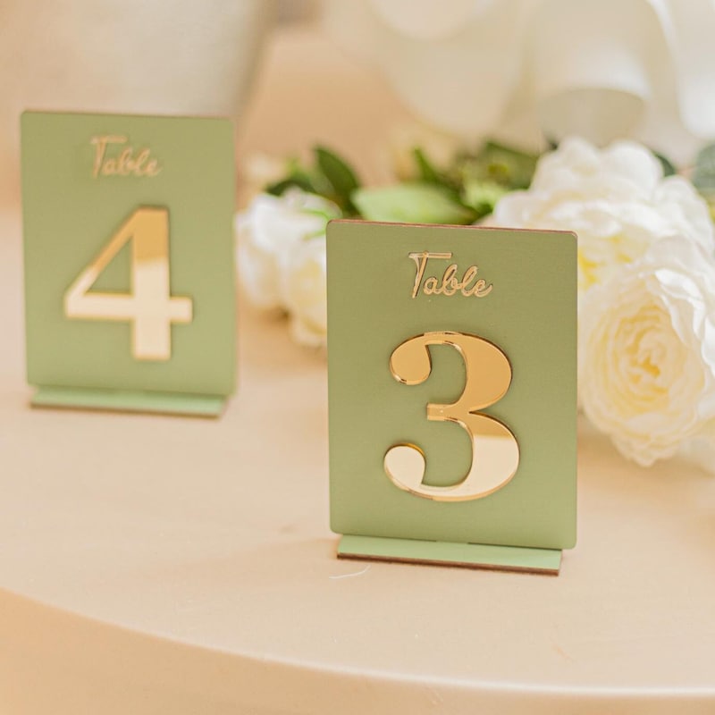 Acrylic Table Number - Etsy