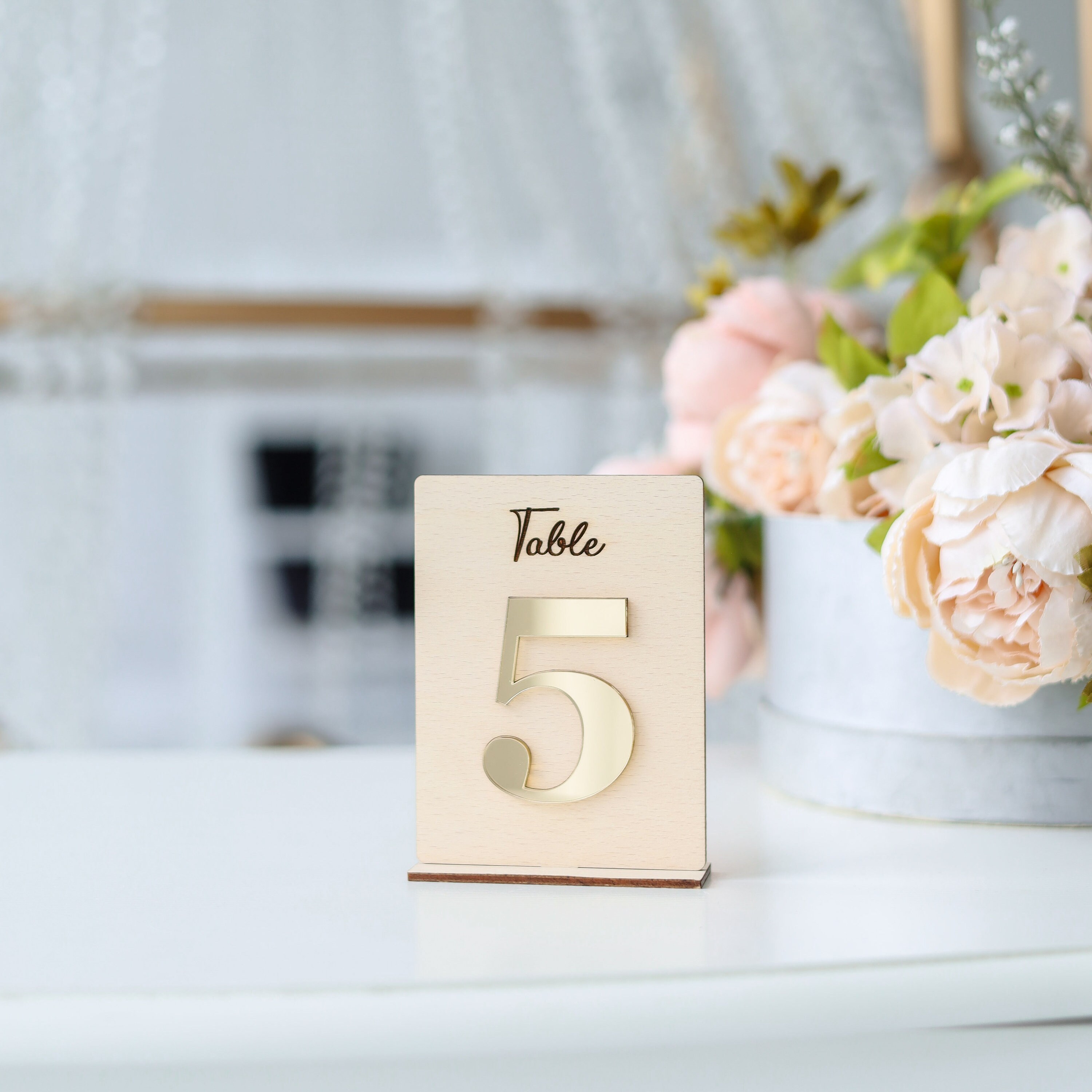 Wood Table Numbers Wedding Table Decor Custom Table Sign Wedding Table ...