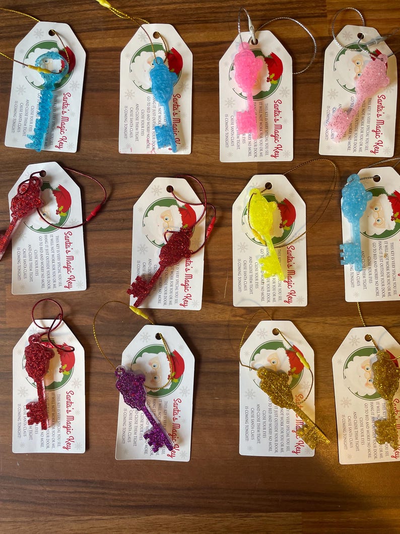 Small Santa Keys - Etsy