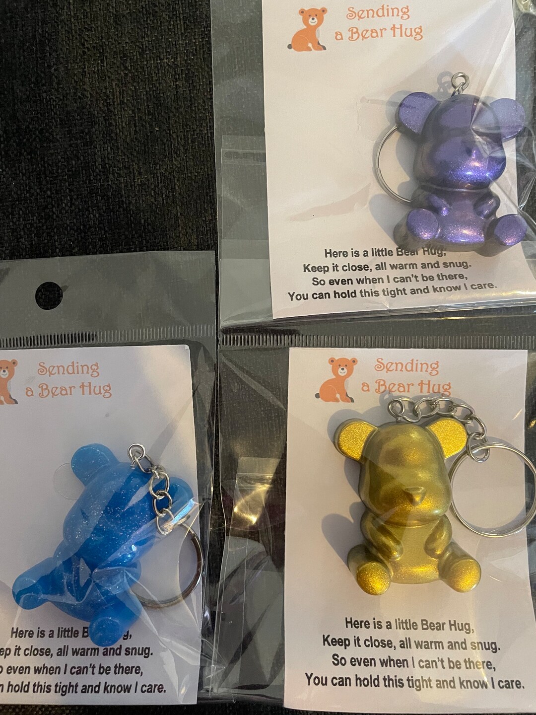 Bear Hug Keyrings - Etsy