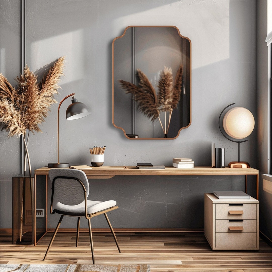 Rectangular-shaped Mirror | Modern Home Mirror | Premium MDF Mirror Luxury Wall Mirror ...