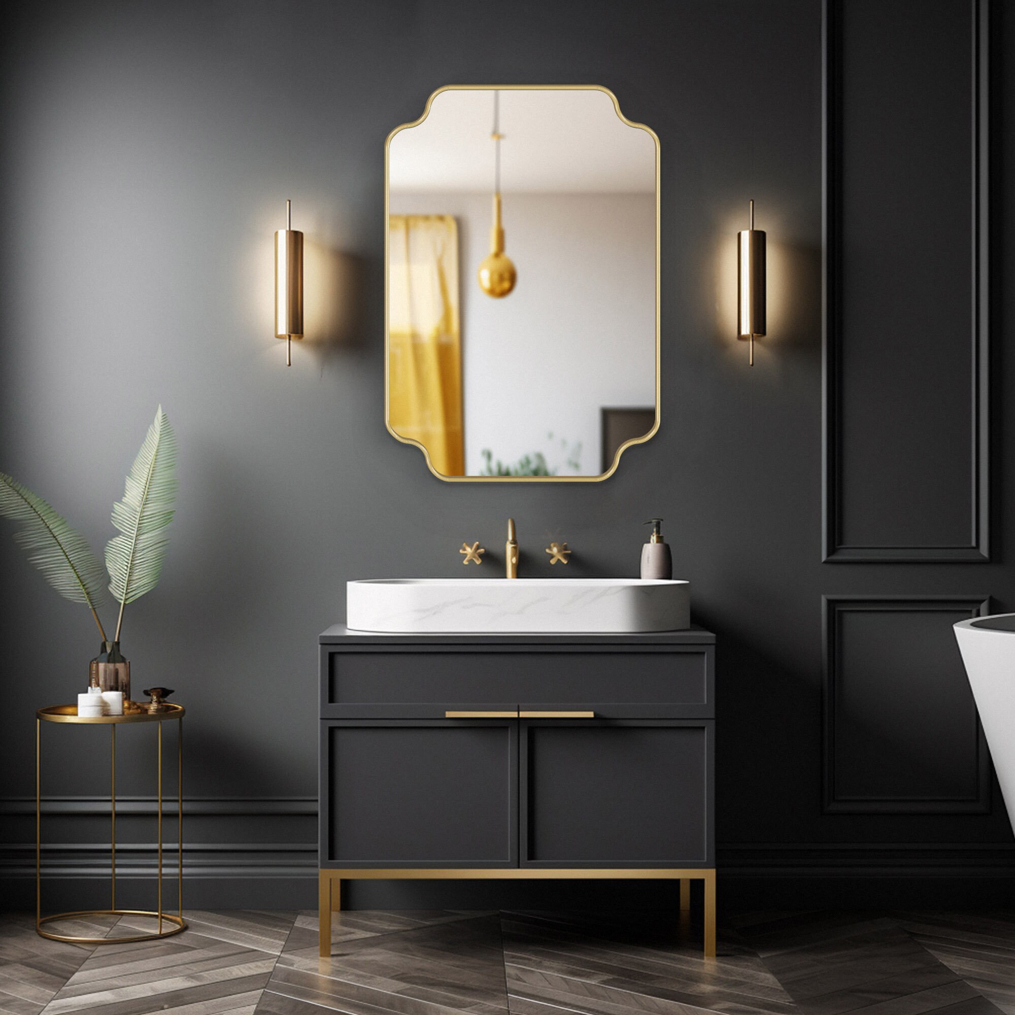 Rectangular-shaped Mirror | Modern Home Mirror | Premium MDF Mirror ...