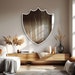 Shield-shaped Mirror | Modern Home Mirror | Premium MDF Mirror | Luxury ...