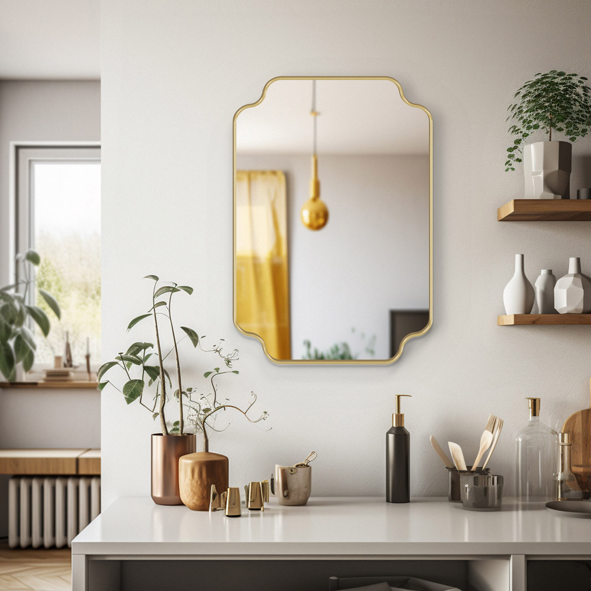 Rectangular-shaped Mirror | Modern Home Mirror | Premium MDF Mirror ...