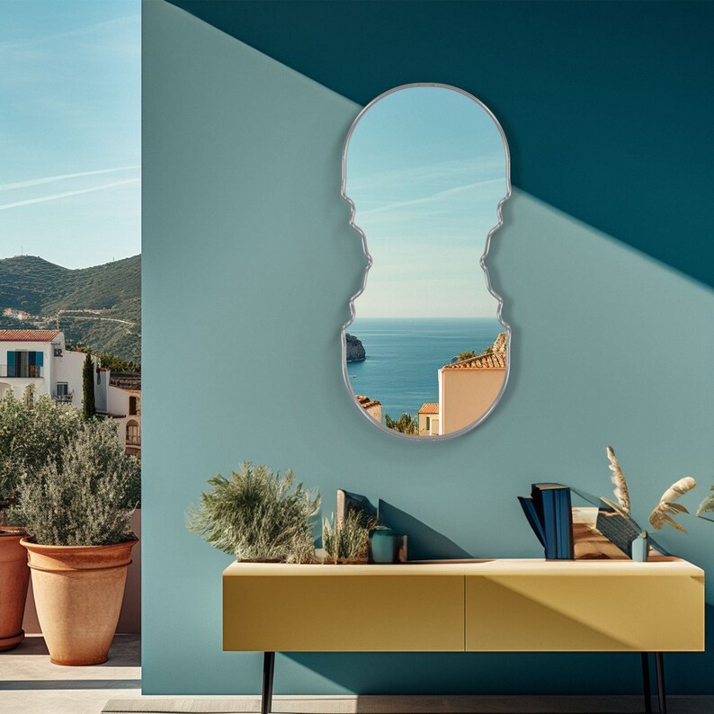 Hourglaas-shaped Mirror | Modern Home Mirror | Premium MDF Mirror ...