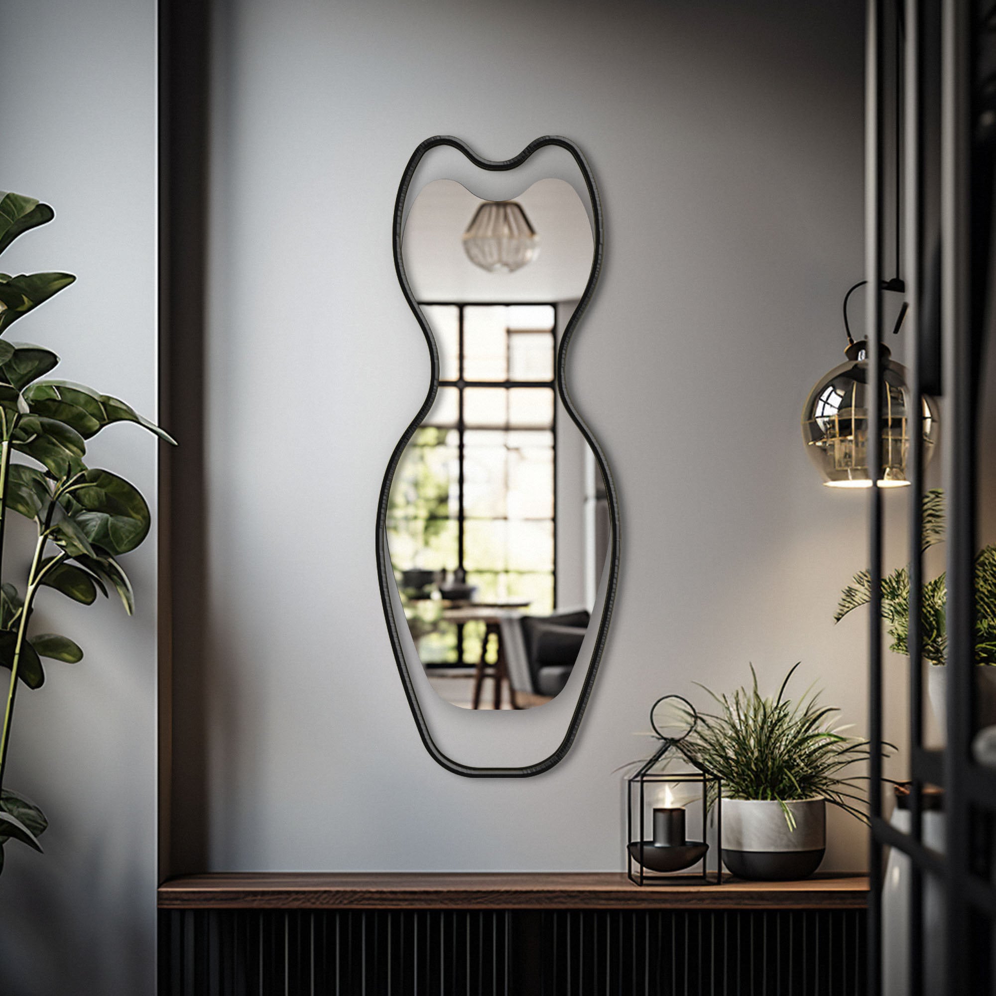 Lady-shaped Mirror | Modern Home Mirror | Premium MDF Mirror | Luxury ...