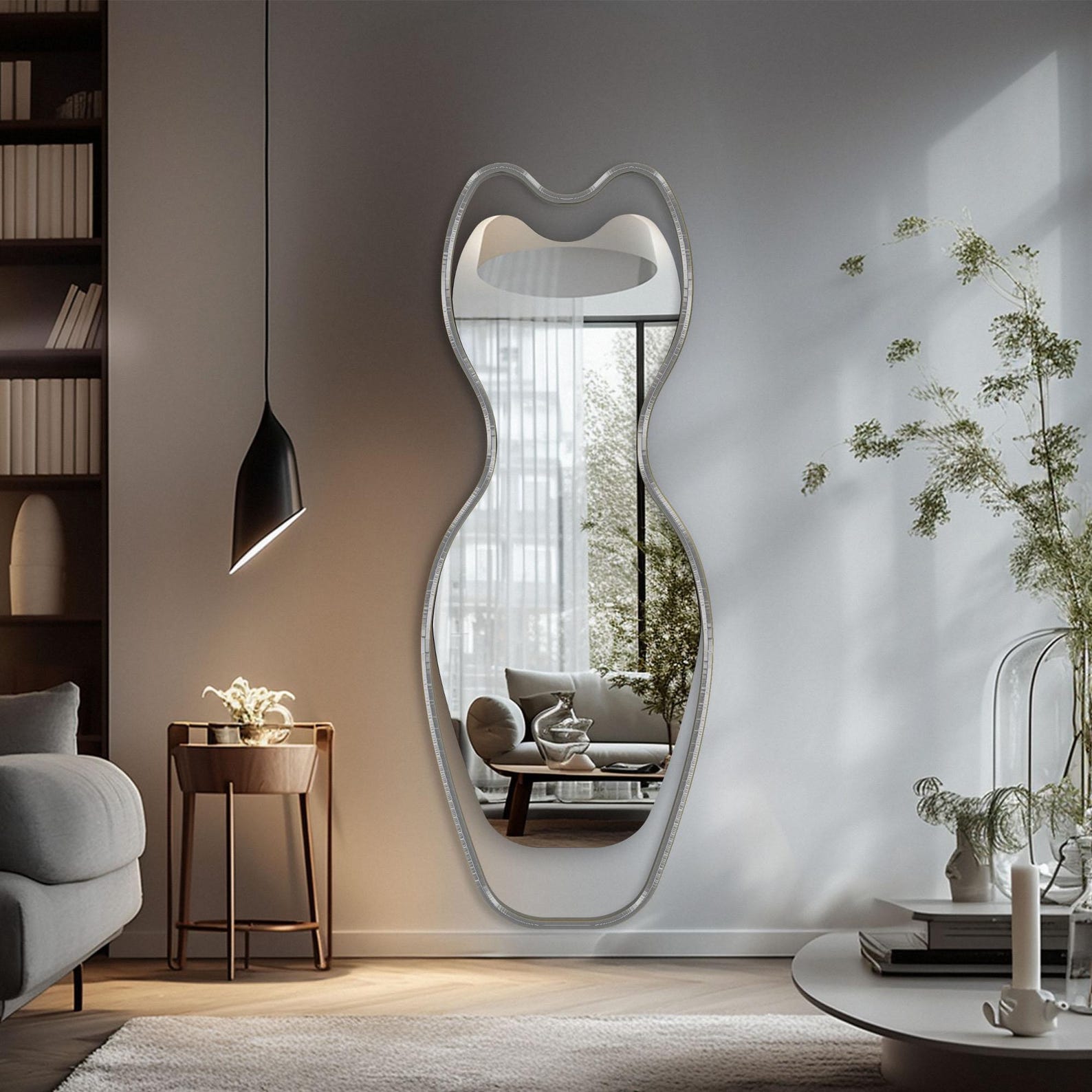 WOMAN-SHAPED MIRROR | Modern Asymmetrical Design | Elegant Home Decor ...