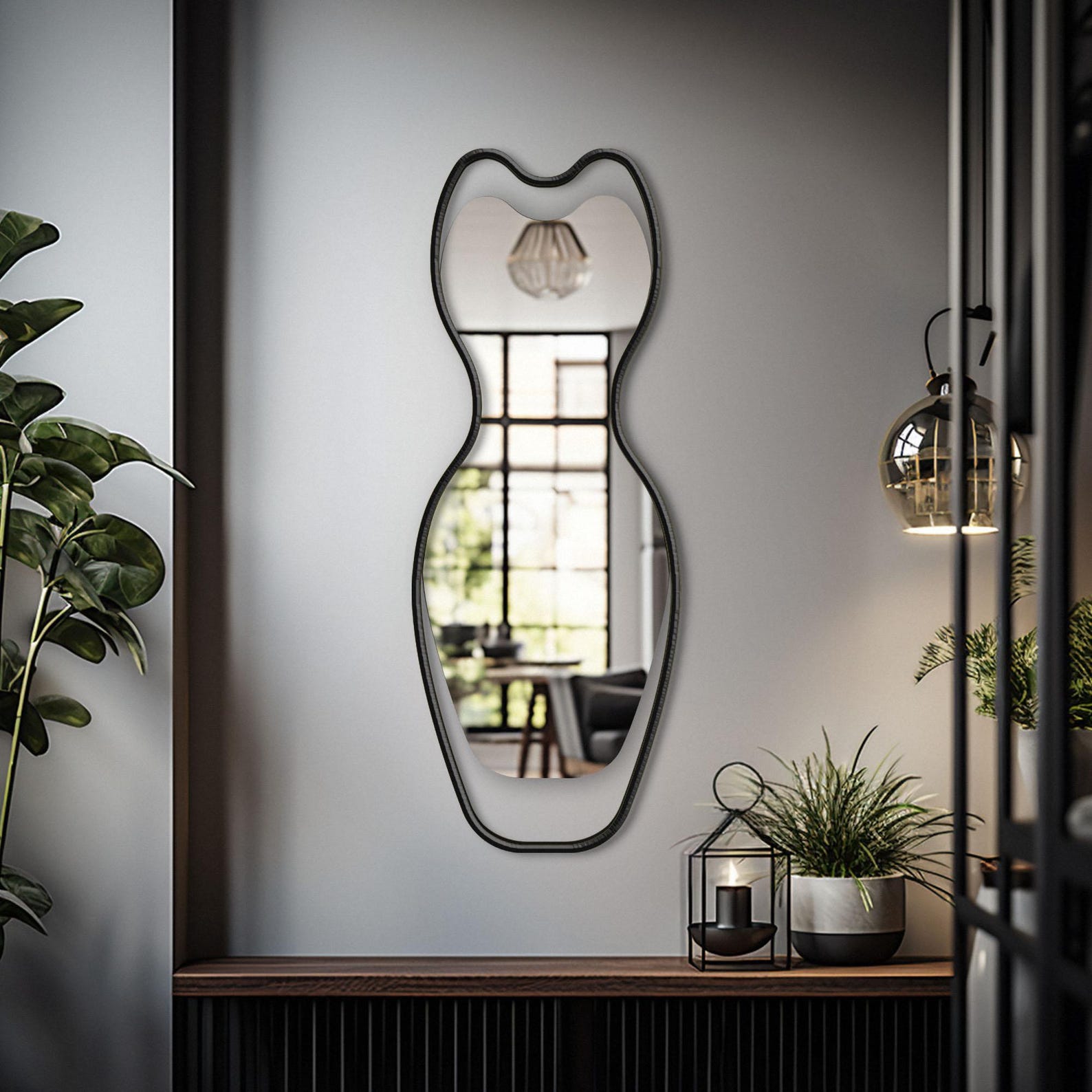 WOMAN-SHAPED MIRROR | Modern Asymmetrical Design | Elegant Home Decor ...