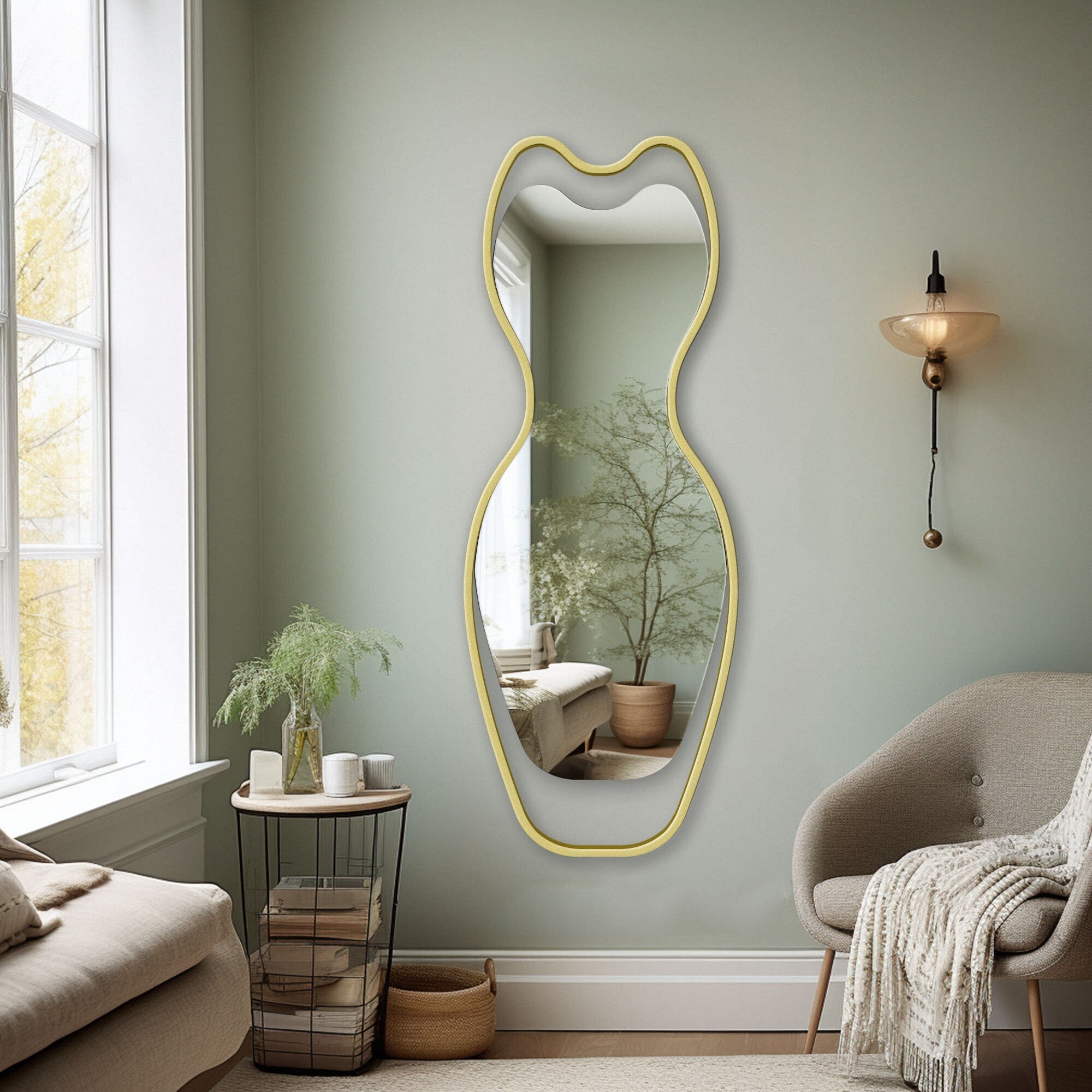 Lady-shaped Mirror | Modern Home Mirror | Premium MDF Mirror | Luxury ...