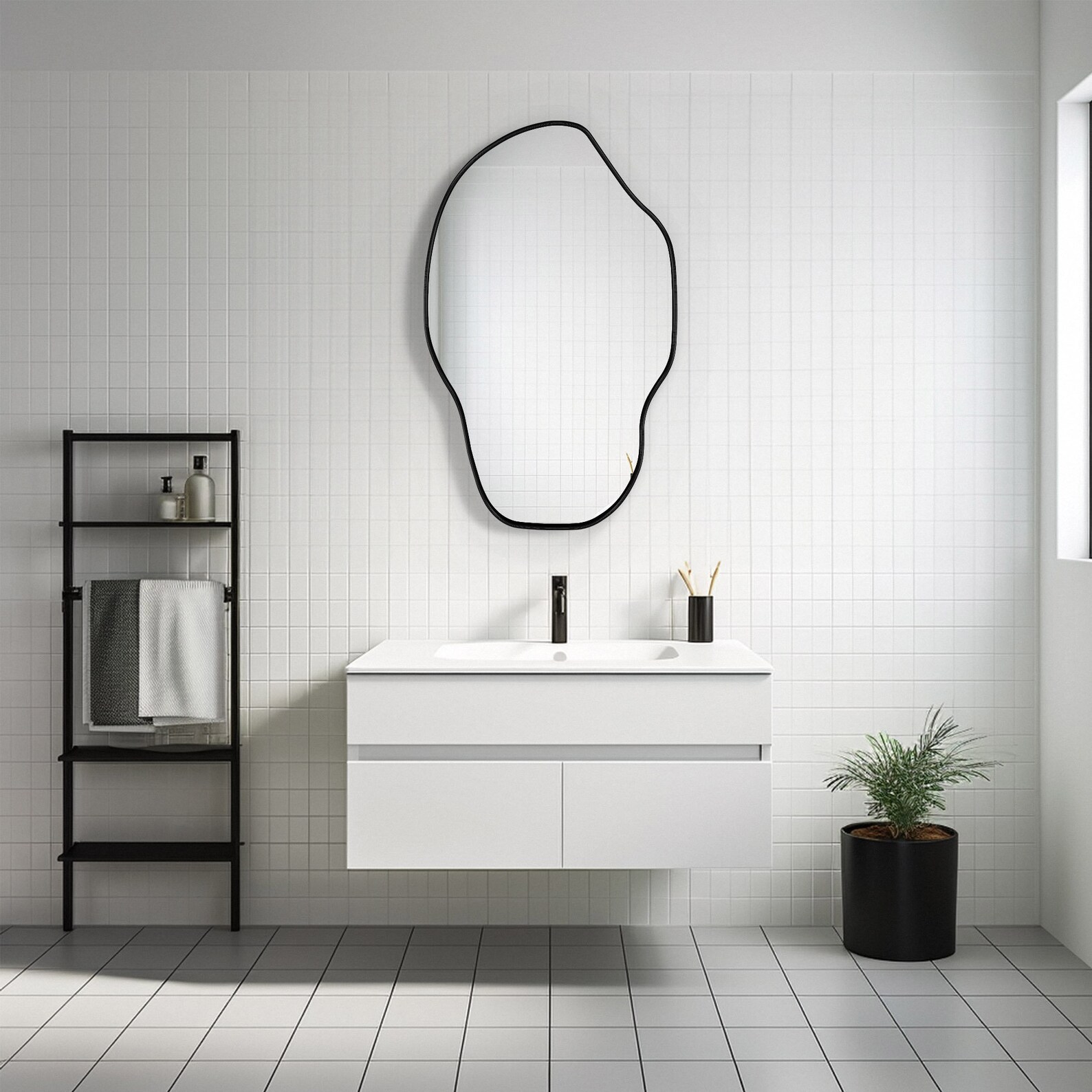 Freeform Mirror Modern Home Mirror Premium MDF Mirror Luxury Wall ...