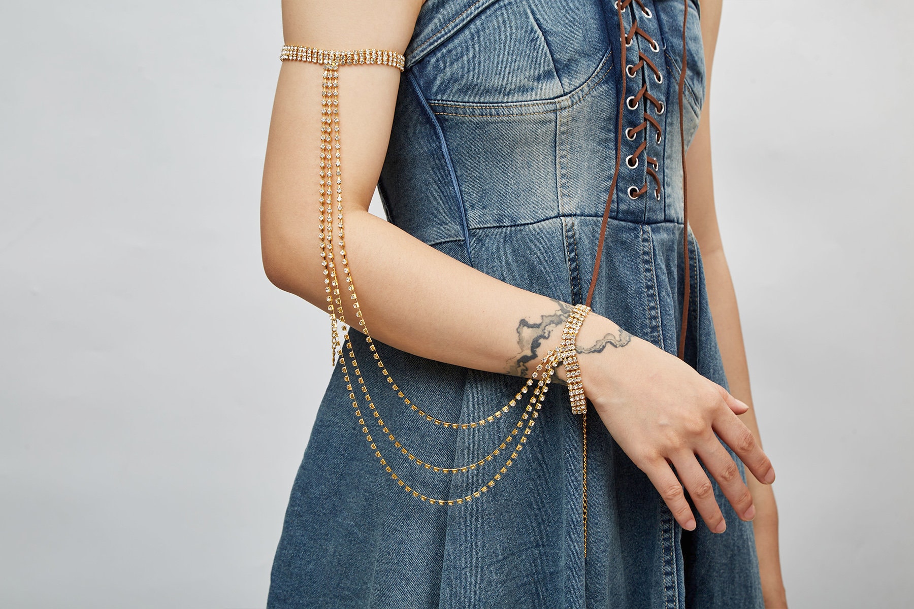 Arm Chain,arm Bracelet,boho Wedding Arm Band Jewelry,layered Arm ...