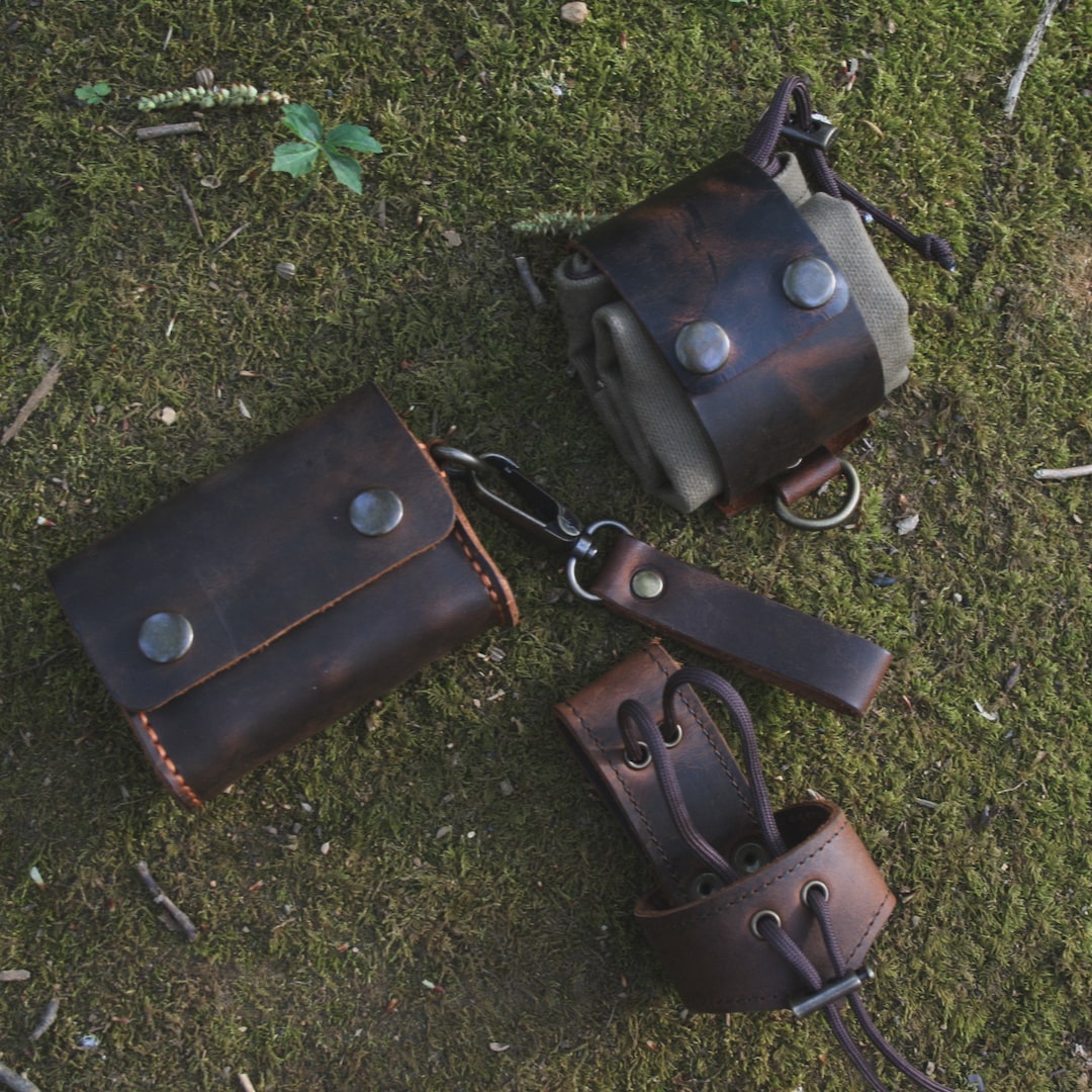 Bushcraft Leather Equipment Set,leather Camping Products,leather Axe ...