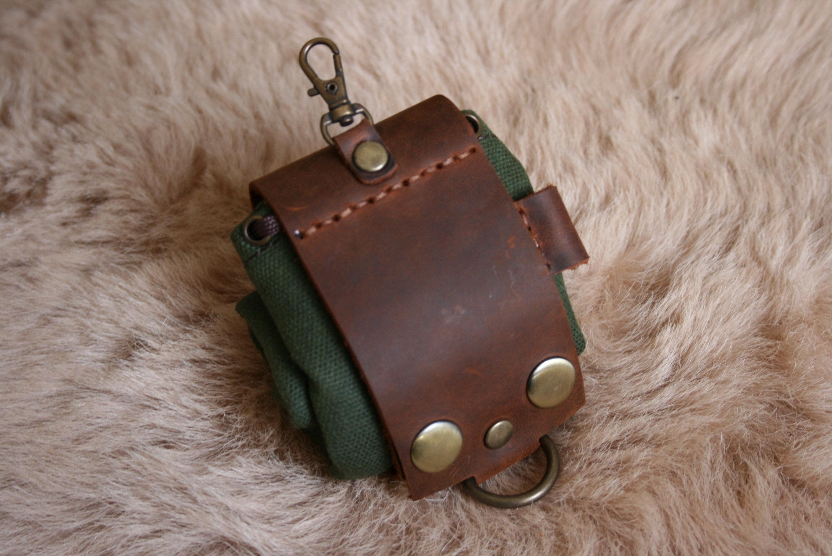 Chestnut Bushcraft Foraging Pouch,mushroom Gathering Bag, Camping Belt ...