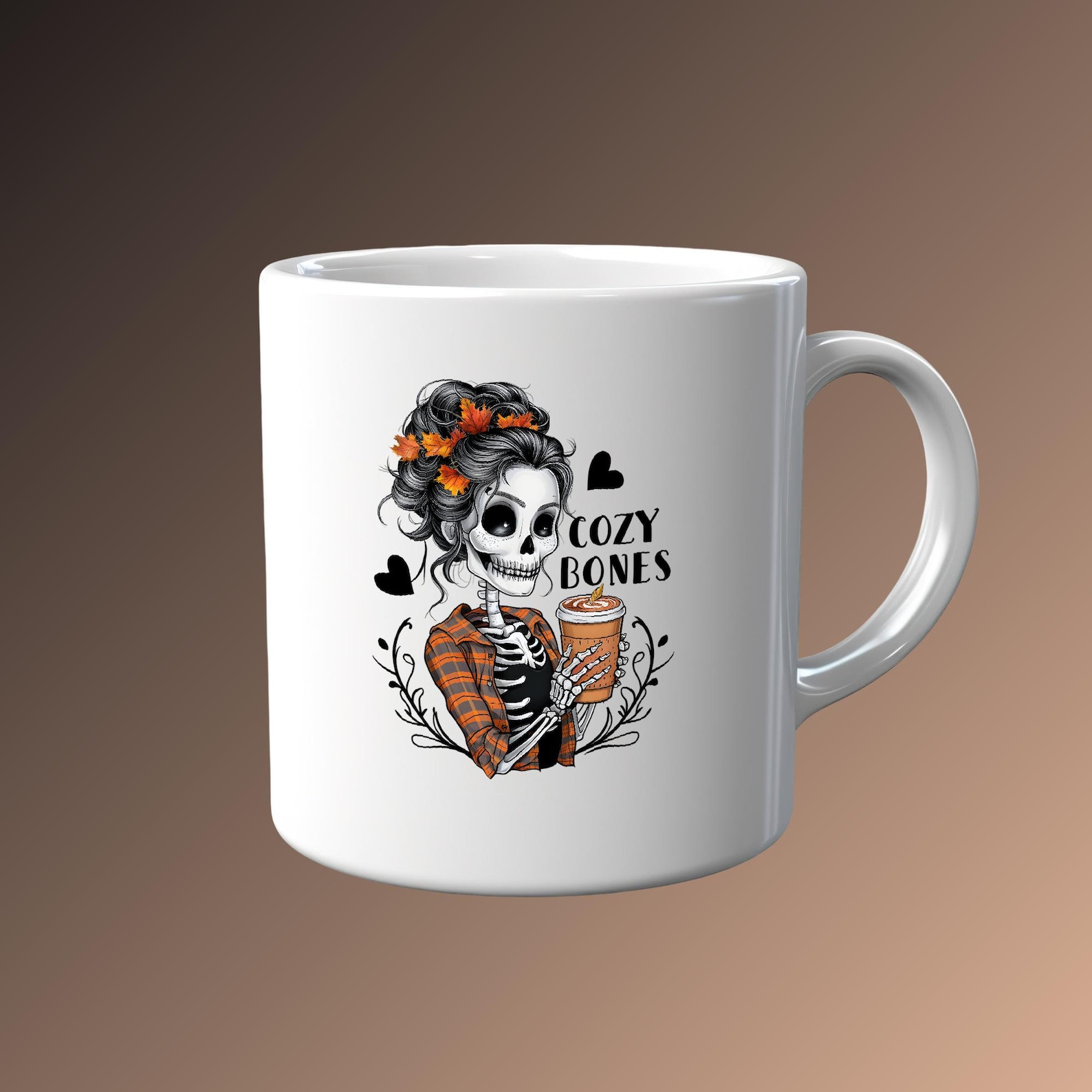 Cozy Bones Skeleton Clipart PNG, Cute Halloween Clipart, Spooky ...