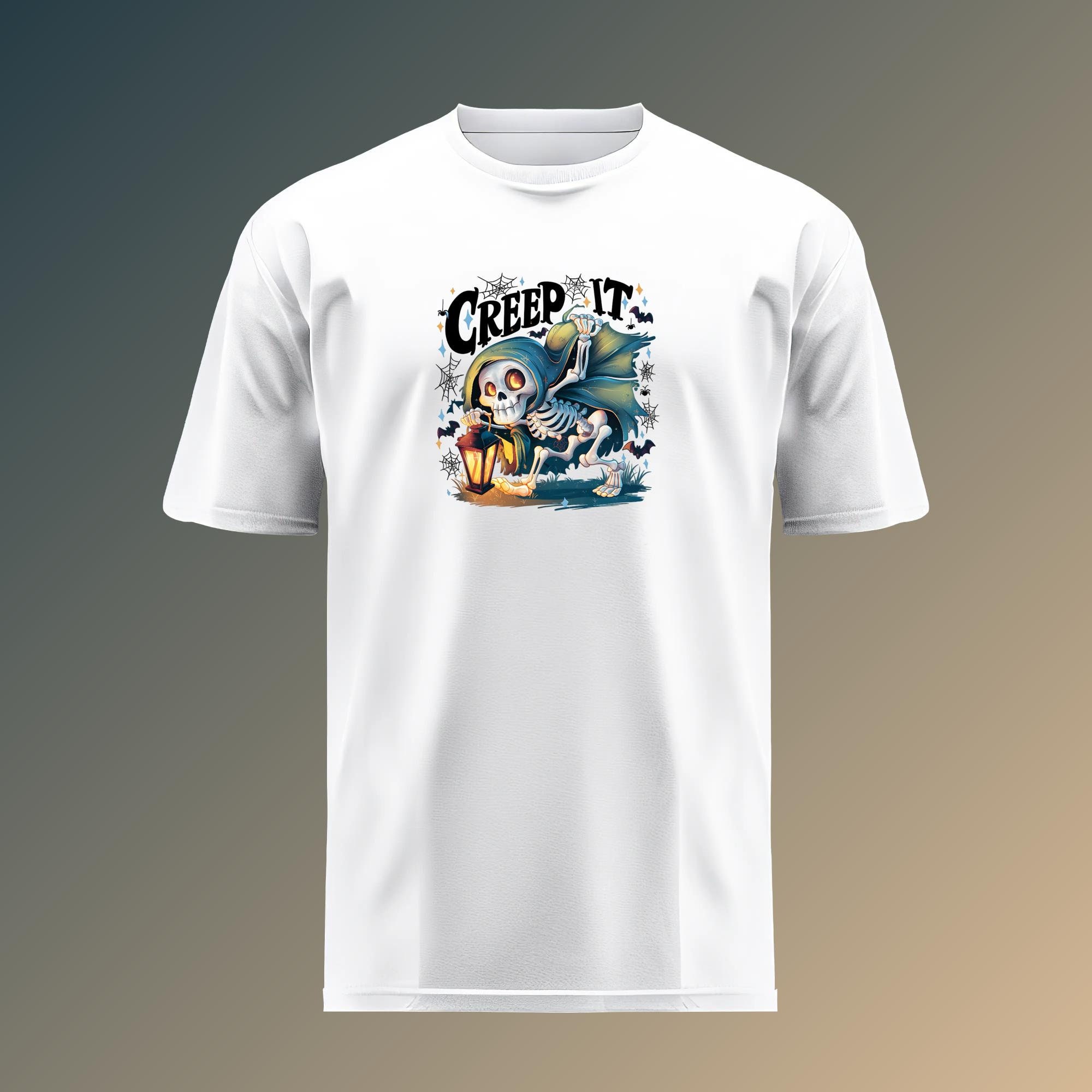 Creep It Skeleton Clipart Png-cute Halloween Clipart, Spooky Skeleton ...