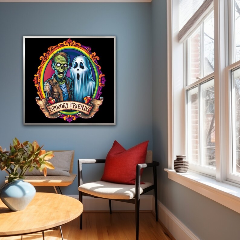 Spooky Friends Halloween PNG Clipart Halloween Zombie, Spooky Ghost ...