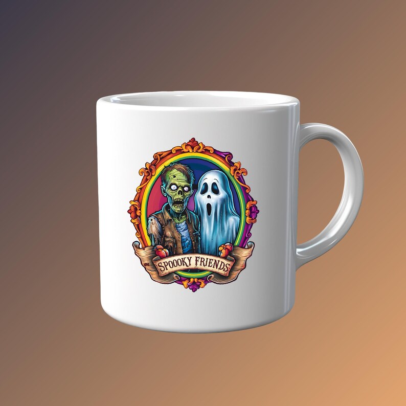 Spooky Friends Halloween PNG Clipart Halloween Zombie, Spooky Ghost ...