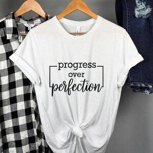 Progress Over Perfection Clipart, Motivational Quote Png Svg ...