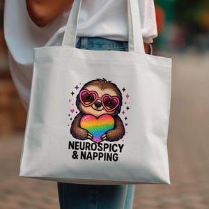 Neurospicy Sloth Digital Clipart PNG, Heart Glasses, Rainbow Heart ...