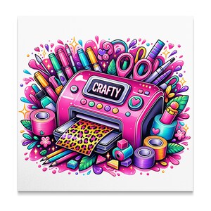 Crafting PNG Clipart, Happy Crafter Png, Craft Love PNG, Crafty Machine ...