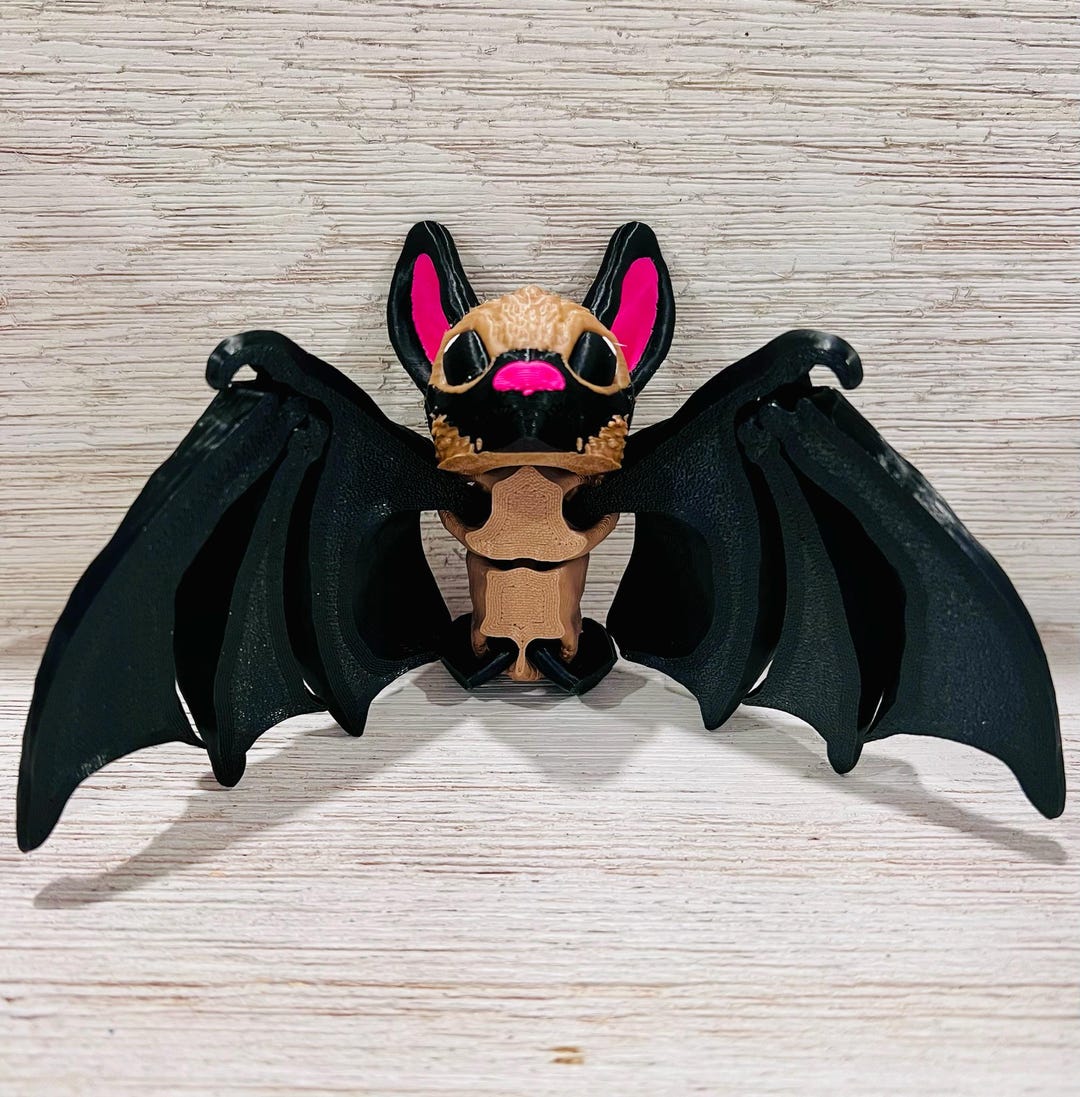 Articulating 3d Printed Bat - Etsy